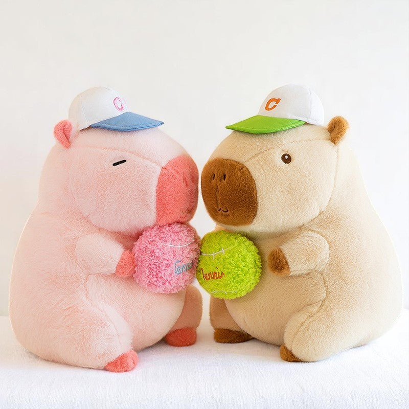 Tennis Ball Cute Capybara Stuffed Plush Toy – ToyalFriends